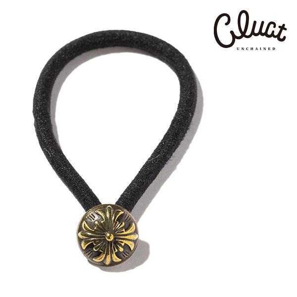 CLUCT クラクトシンプルなコンチョが付いたヘアゴム。コンチョの裏側にはCLUCTの刻印が入ります。手元のアクセントとしつつ髪を結いたり、メンズ・レディース問わずご着用いただけるデザイン。ロゴをプリントした巾着袋付きです。素材 : BRA...