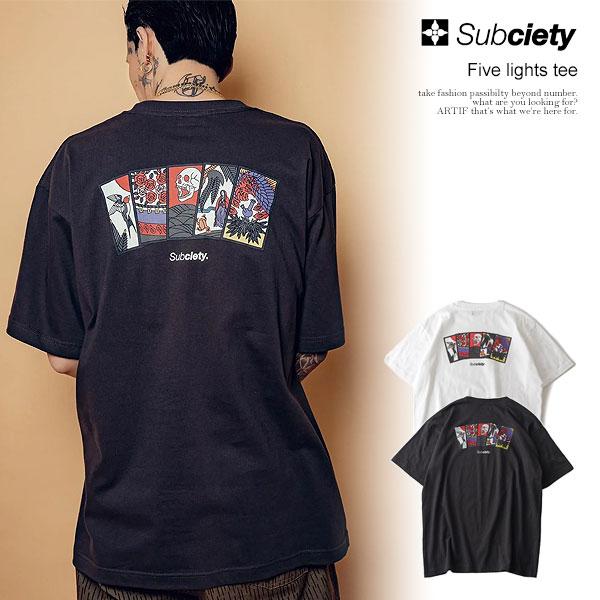 【発売日：2026年05月03日】SUBCIETY サブサエティ●商品説明6.2オンスの天竺生地を採用。花札の最高役である『五光』にブランドのアイデンティティを加えたグラフィックをプリント。左胸には『THE BASE』をプリントで施しました...