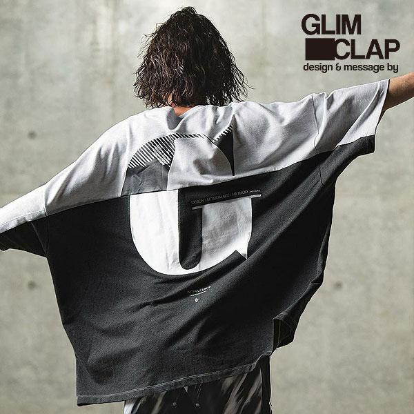 GLIMCLAP グリムクラップ 50％OFF SALE セール■切替パーツに沿うように少しずらしたような感覚でプリントを配したデザイン性に富んだ半袖カットソーです。素材 : 綿-100%S/身幅:84 総丈:76 袖丈:22 肩幅:80M...