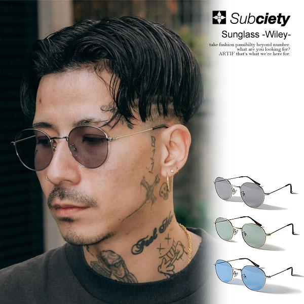 【発売日：2025年04月11日】SUBCIETY サブサエティ●商品説明ラウンドタイプのメタルフレームサングラス。目の見えるこなれ感のあるスモークが魅力のアイテム。レンズ端にはブランドロゴをレーザー加工で施しました。シンプルでコーディネー...