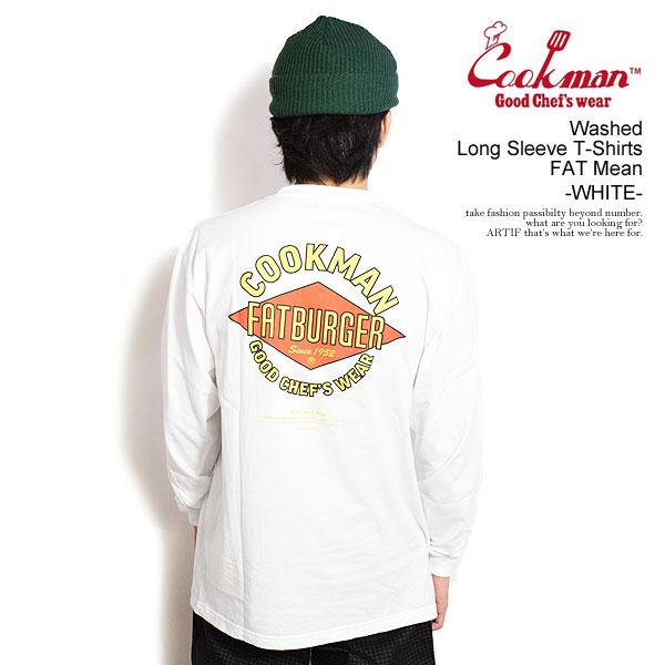 【発売日：2024年10月06日】COOKMAN クックマン程よい肉厚のボディに、Cookmanらしいオリジナルデザインをバックプリントに施したTシャツ。エプロンを付けた時でも、後ろ姿をおしゃれに見せてくれます。FAT BURGERとCoo...