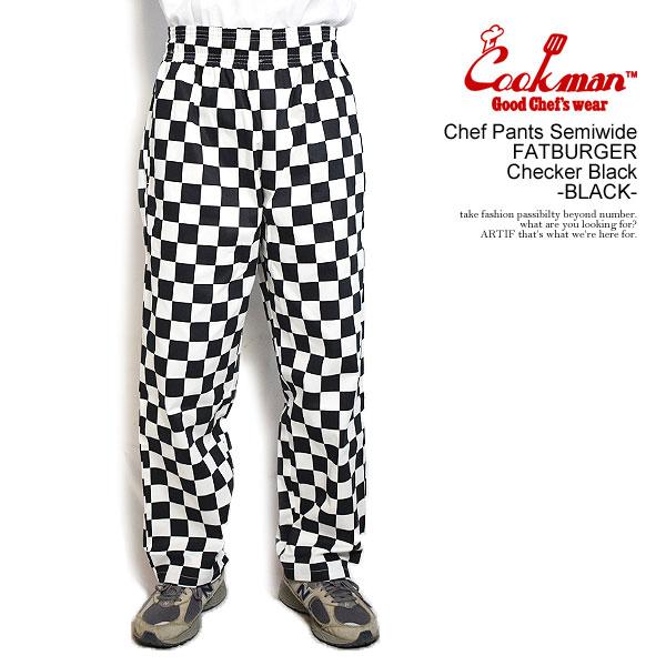 【発売日：2025年04月13日】COOKMAN クックマン●商品説明通常のシェフパンツよりも裾周りをややルーズに仕立てたセミワイドパンツ。動きやすくリラックス感のあるシルエットは、シェフのみならずカリフォルニア西海岸のスケーター達からも愛...