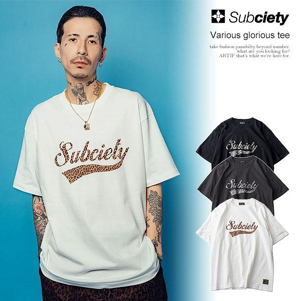 【発売日：2026年04月27日】SUBCIETY サブサエティ●商品説明6.2オンスのコーマ糸天竺生地を採用したS/S Tシャツ。ベースボールロゴの定番である『GLORIOUS』をレオパード、カモフラージュ、パイソンの柄でリアレンジ。フロ...