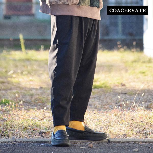 【発売日：2023年12月30日】COACERVATE コアセルベート 40％OFF SALE セール表面に微起毛をかけたスラックス生地を使用したテーパードパンツです。TRのスラックス生地にストレッチ素材を加え、楽な穿き心地を実感できます。...