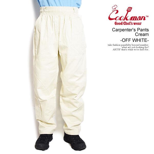 【発売日：2024年09月20日】COOKMAN クックマンもともとは大工さんの作業着で、工具を入れるために沢山のポケットが付いた、丈夫なパンツです。ウエストはChef Pants同様、幅広のゴムでリラックスした着心地を実現し、さらにベルト...