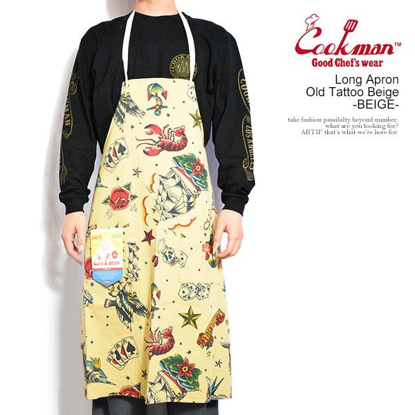 【発売日：2026年04月15日】COOKMAN クックマン●商品説明Cookmanのシェフパンツと同じ生地で作られたエプロンです。身幅が広めに作られていて脇腹部分も広範囲に汚れをガードします。左右にポケットが付いています。綿100%の生地...
