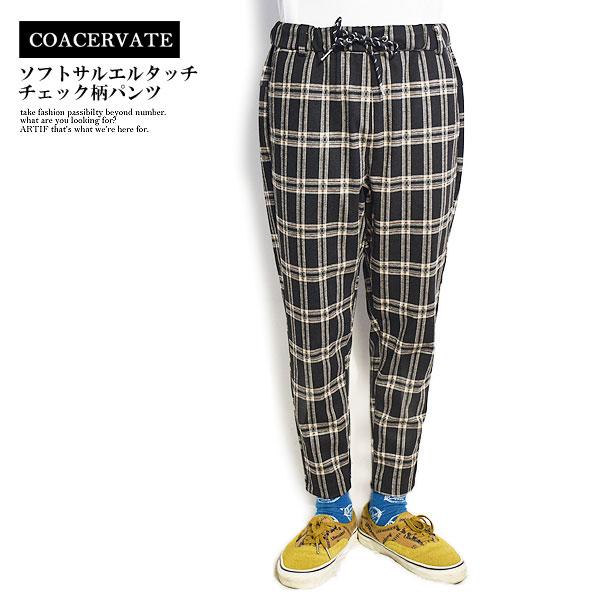 【発売日：2021年11月21日】COACERVATE コアセルベート 50％OFF SALE セールトラッドな印象の感覚で落ち着いた大人の空気感を感じさせるチェック柄パンツです。この素材のもつボリューム感と温かみある起毛感がこれからのシー...