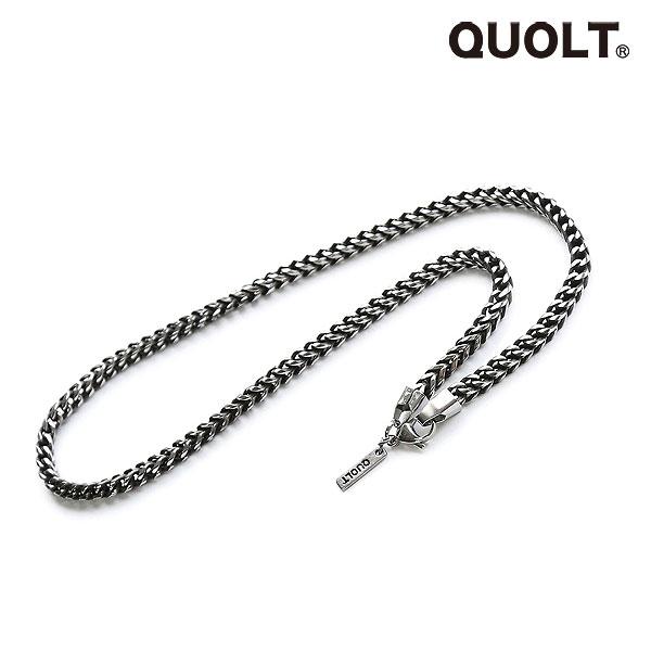QUOLT クオルト 5mm×4面の重厚感のあるステンレス製ネックレス。存在感がありながらも渋い光沢と絶妙なチェーン長で、さりげなくスタイルを惹き立てます。素材 : STAINLESSサイズ : 52cm