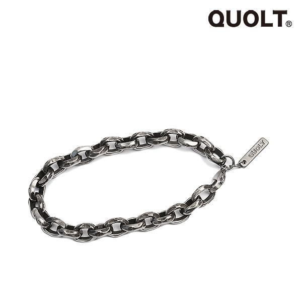 QUOLT クオルト 岩のような滑らかな凹凸があり、鈍い光沢のダークシルバーカラーがどんなスタイルにもあわせやすいステンレス製のブレスレット。心地よい重みで、さりげなくも存在感のあるデザイン。素材 : STAINLESS 100％サイズ :...