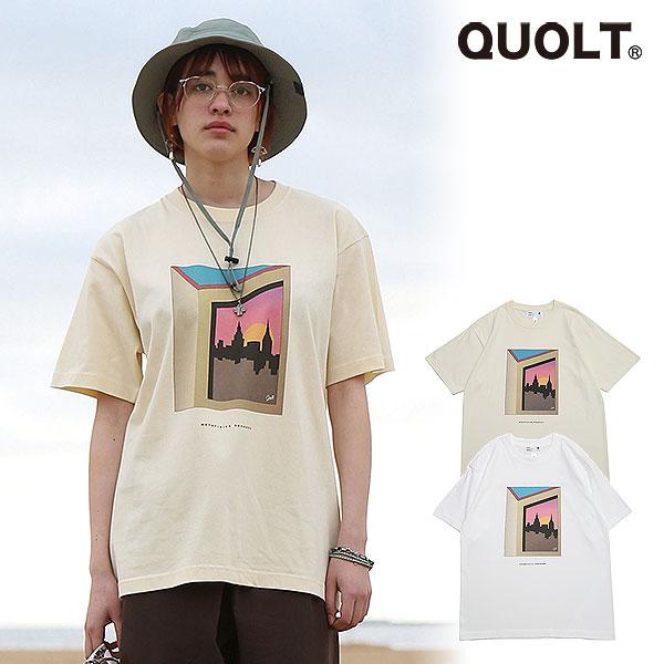 QUOLT クオルト Metafisica（形而上）未来構想レコード会社をグラフィックに落とし込んだTシャツ。肌触りの良いコーマ糸で編み込まれた6.2ozプレミアムコットンボディTシャツ。※S〜LサイズとXLサイズで販売価格が異なるため、商...