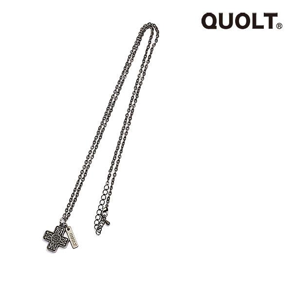 QUOLT クオルト ほどよく小ぶり(18mm)なトップが絶妙な存在感のネックレス。アジャスター付きのブラックニッケルチェーンを採用。素材 : NICKEL-ALLOYサイズ : 62〜67cm■DELI : 7月上旬〜中旬入荷予定※ご予約...