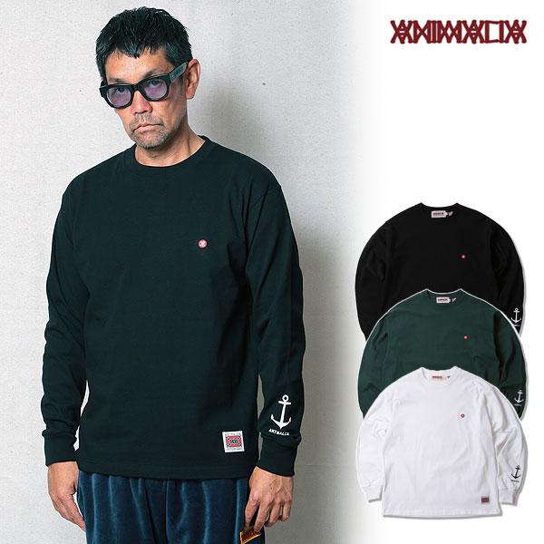 ANIMALIA アニマリア 30％OFF SALE セール100%アメリカンコットンを使用して作った8.1ozミドルoz L/S tee。(米綿使用表示織ネーム付き。)フロント部分にANIMALIAロゴワッペン、袖部分にシンプルな錨のマー...