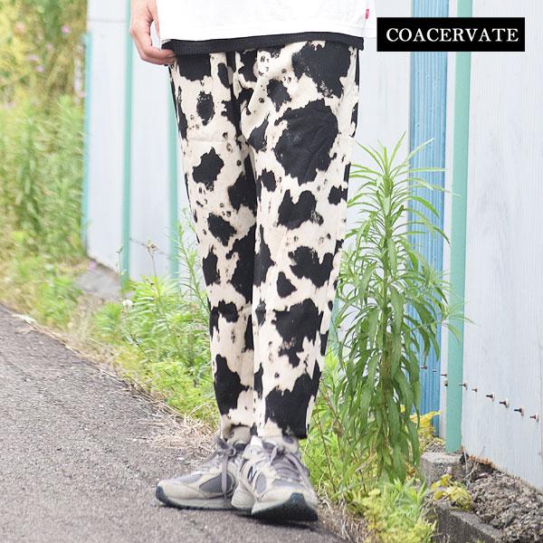 【発売日：2024年06月21日】COACERVATE コアセルベート 30％OFF SALE セール エスニックな幾何学模様を全面にあしらったイージーパンツです。個性的な出で立ちの柄使いはコーディネートのワンアクセントに。薄手のポリエステ...