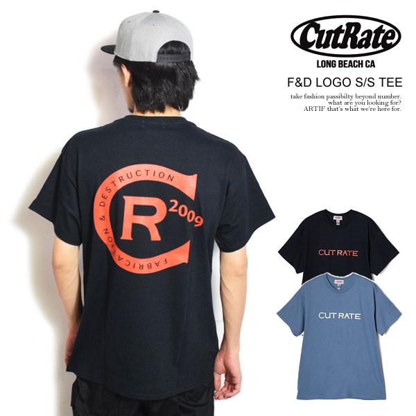 【発売日：2024年07月16日】CUTRATE カットレイト 40％OFF SALE セール フロント中央にCUTRATEロゴをバックには”FABRICATION AND DESTRUCTION”のロゴを落とし込んだデザインのTEE。ボデ...