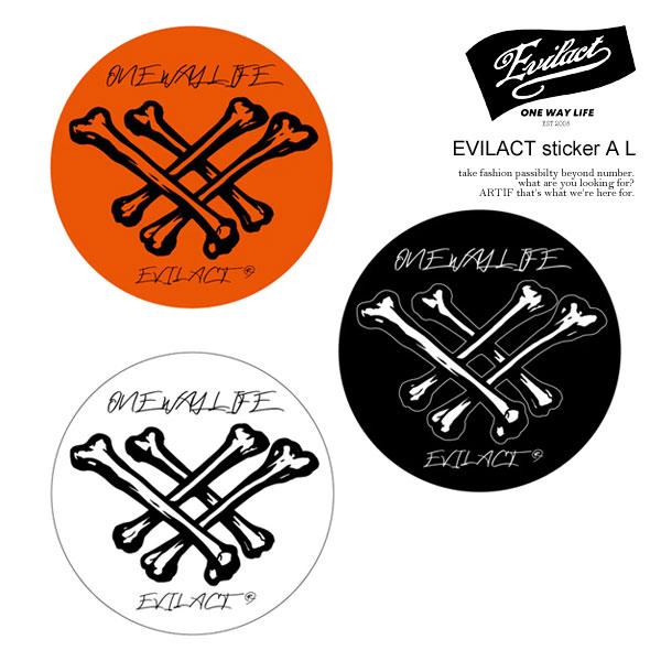 【発売日：2025年01月13日】EVILACT イーブルアクトダブルクロスボーンのステッカーです。バイクや車、PCなどに貼ってアクセントにできるちょうど良いサイズのステッカーです。サイズ : W 約6.8cm×H 約6.8cm
