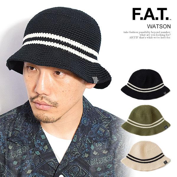 【発売日：2026年04月25日】FAT エフエーティー●商品説明ハンドメイドによるクロシェット編みが印象的なニットハット。太番手の糸を使用することで適度な肉感とフィット感の良いアイテム。配色ラインを入れたシンプルなデザインは、幅広いコーデ...