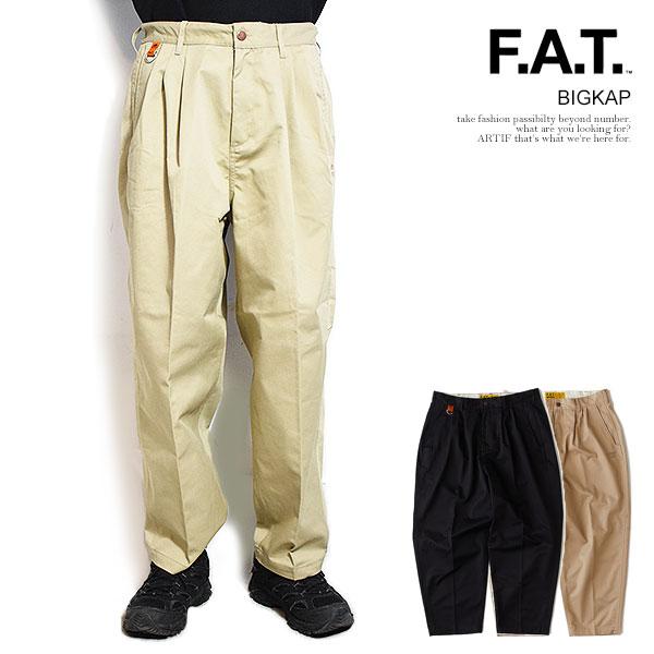 【発売日：2026年02月07日】FAT エフエーティー●商品説明RED KAP×F.A.T.のコラボレーションによるワイドチノタイプパンツ。洗いのかかった柔らかなT/Cツイルを使用し、ヒップから膝にかけてボリュームを持たせたワイドテーパー...
