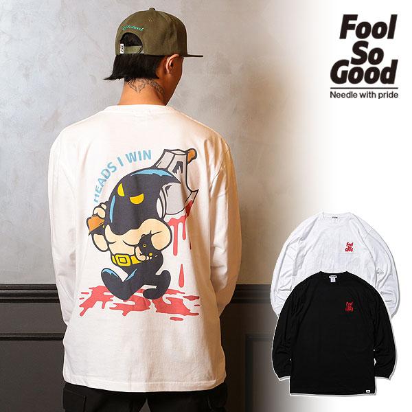 【発売日：2023年11月25日】Fool So Good フールソーグッド 50％OFF SALE セール FSGオリジナルグラフィックをFRNTに刺繍、BACKにインクジェットプリントで表現した存在感抜群のロングスリーブTシャツ。2色、...