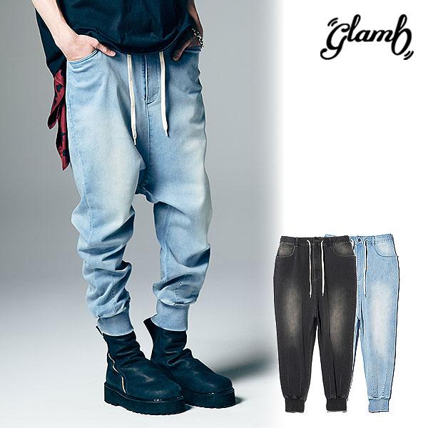 glamb グラム●商品説明デニムとスウェットの個性を融合したニットデニムで優雅なシルエットを形作ったKnit Denim Pants。テキスタイルは複雑な織りを得意とするドビー織機で縦糸に硫化染めの色糸、横糸に白糸を用いて仕上げられたもの...