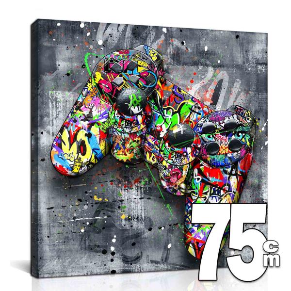 ＼流行先取り！ 映え系おしゃれアート／キャンバス製で無反射 配信 撮影 と相性ばっちり。お部屋でハロウィン 背景装飾 アート女子【受注生産品お届けまで約3週間】・独創的で色鮮やかな「アートジョイUK」シリーズは、バンクシーで有名な「グラフィ...