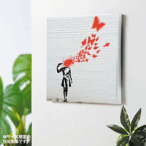 ◆Banksy（バンクシー） 日本正規ライセンス キャンバスパネル◆----------------------------------------------ブリストル UK出身 ストリートアーティスト（路上芸術家）ロンドンのオークション...