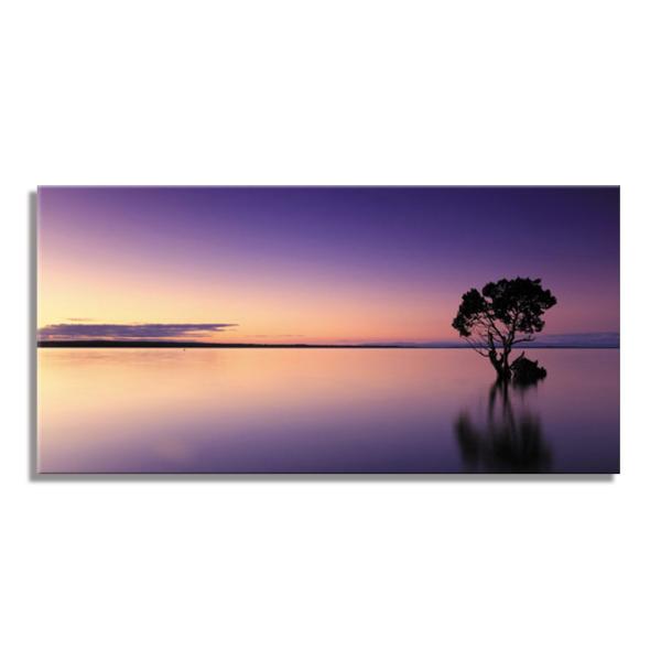 USART アートパネル  SUNSET W100cm H50cm D4cm ファブリックパネル 横長 絵 海 日暮れ おしゃれ インテリア 壁掛け 新築 壁絵 飾り 装飾 壁 軽量 軽い Print on Canvas