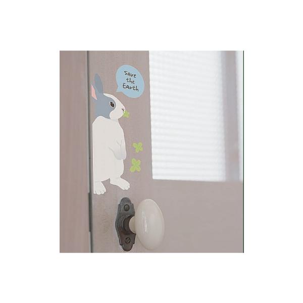 スイッチステッカー ウサギ ウォールステッカー かわいい おしゃれ ミニ 賃貸OK 貼ってはがせる カフェ キッチン モノトーン 動物 鳥 トイレ シール シール式 パーティー 誕生日 バースデー 行事 イベント