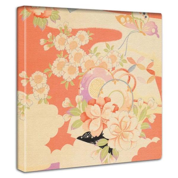 ファブリックパネル アートパネル 和モダン 和風 紋様 文様 絵様 家紋 伝統柄 帯柄 花柄 織り柄 デザイン 暖色系 茶屋 CAFE 民宿 和風 畳 和室 京都 浪漫 日本茶 リラックス 待合室 くつろぎ 茶道 田舎 和テイスト 文化 施...