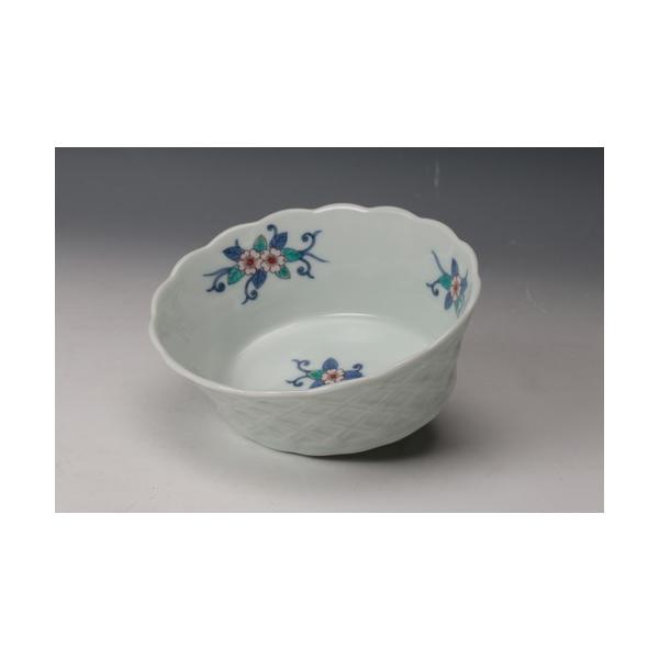 人間国宝 十三代 今泉今右衛門 錦桜花絵楕円鉢 本物保証