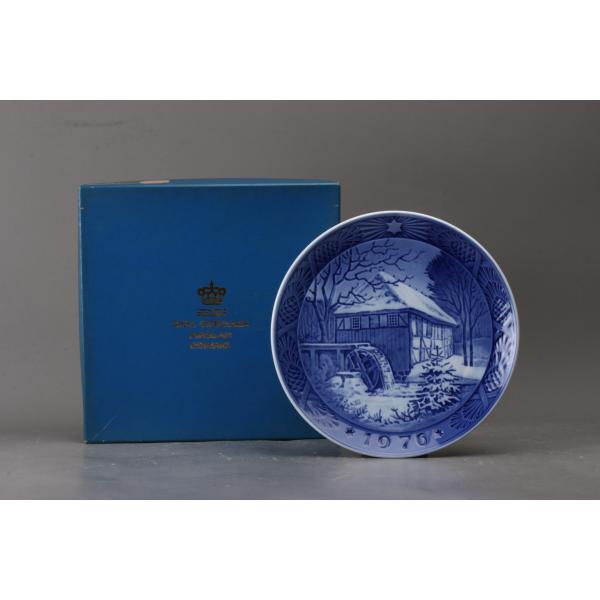 Royal Copenhagen ロイヤルコペンハーゲン 1976年 イヤープレート 飾り皿 共箱 リーフレット 本物保証
