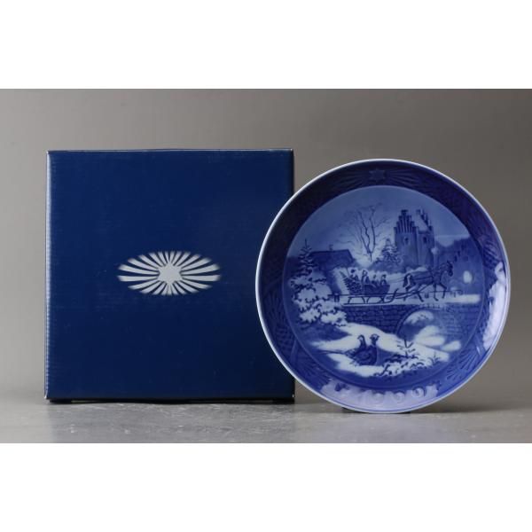 Royal Copenhagen ロイヤルコペンハーゲン 1999年 イヤープレート 飾り皿 共箱 リーフレット 本物保証