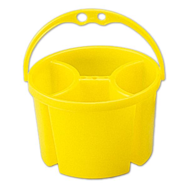 サイズ：170×115mm容量：1,200mLPP製たっぷりお水が入る黄色いバケツ型筆洗器です。