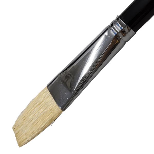 豚毛 黒軸穂丈：35mm口金幅：24mm 全長：約345mm軸の材質：木製(ラミン材)