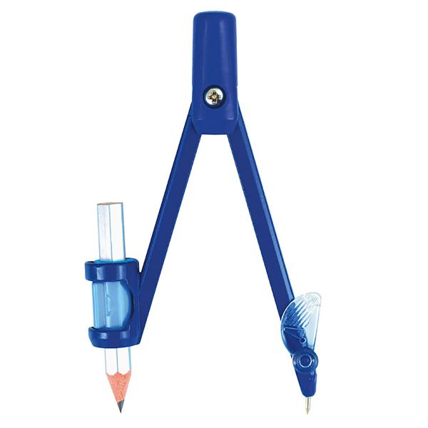 本体サイズ：H115×W34×D14mm重量：29g材質：本体・亜鉛、ABS、PP、PC ケース・PP鉛筆用(HB鉛筆付)算数教科書対応指にフィットして回しやすい(最大直径30cm)かんたん鉛筆固定紛失しない開閉式の針カバー軽くて丈夫なケー...