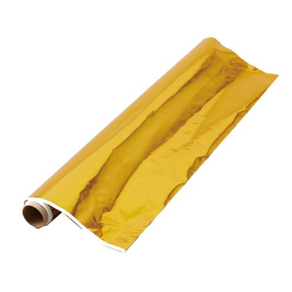 サイズ：幅540mm×5m 厚さ0.06mm材質：ホイル紙ムダなく使えるロールタイプです。キラキラ輝くホイル紙は、行事の飾り付けや作品を豪華に仕上げることができます。裏面は白色です。