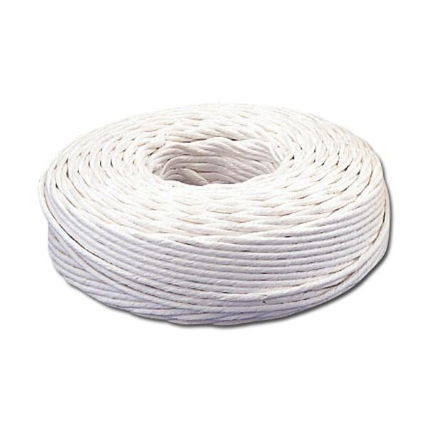 サイズ：直径4mm 約110m漂白した純白の紙ひもです。生地が白ですので自由に彩色できます。