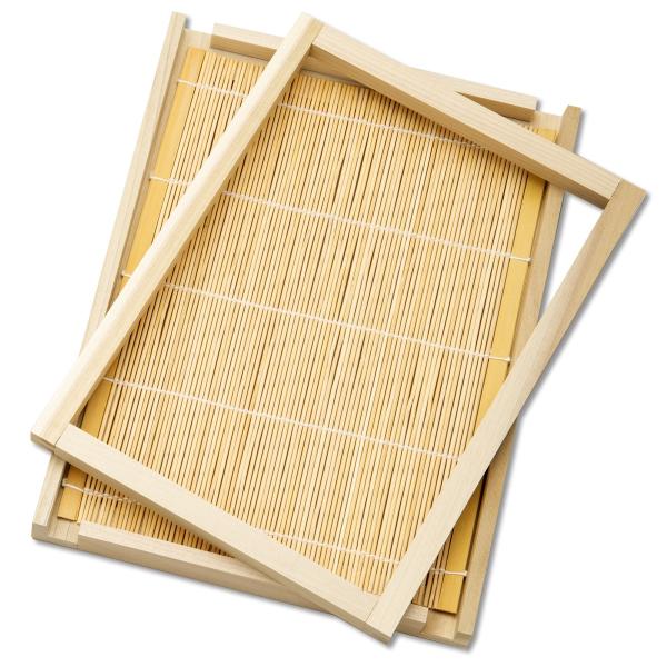 木枠：外サイズ200×295mm 内サイズ180×255mmすだれ：竹製約200×280mmB5判サイズは二つ折りのグリーティングカードや賞状づくり、扇面など、さらに紙漉きの楽しさを広げてくれます。