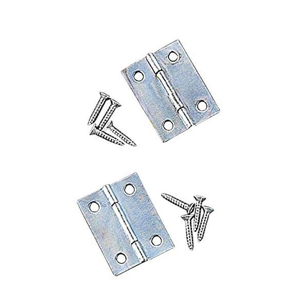 セット内容：蝶番 2個、ビス 8本サイズ：蝶番/長さ25mm、ビス/長さ9.5mm開閉角度：270゜ 板厚10mm以上の厚さ用。