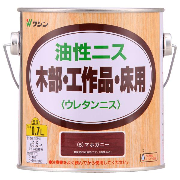 容量：0.7L油性：飴色の塗膜が深みを生み出します用途：屋内木部、木工作品、実用家具、ひさしのある屋外木部(ドアなど)塗り面積：2回塗りで、たたみ約3枚乾燥時間：約3〜4時間／20℃ 約5〜6時間／冬期うすめ液：ペイントうすめ液 または難燃...