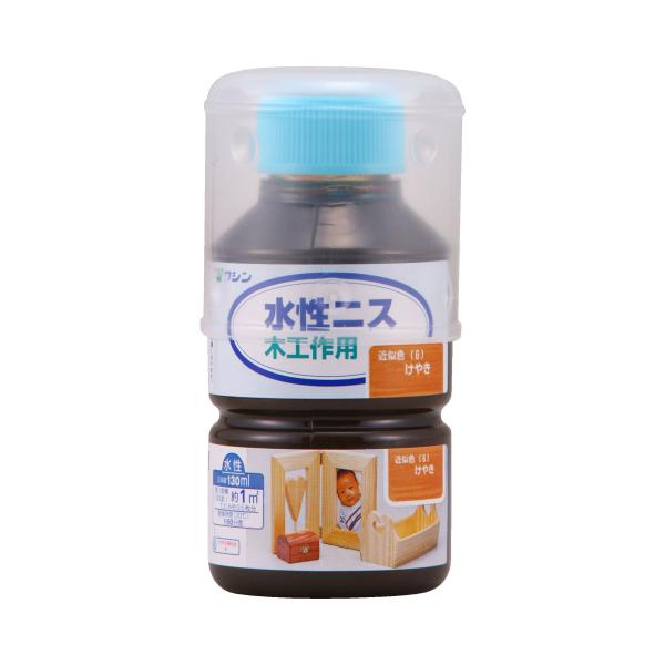 容量：130mL用途：木工作品 屋内木部(ただし床・食卓テーブル・家具など実用的な木製品を除く)食品衛生自主基準適合塗り面積：約1m2 たたみ約0.5枚分乾燥時間：約1時間／20℃うすめ液：水(原液のままでも使用できます)手軽に塗れる水性塗...