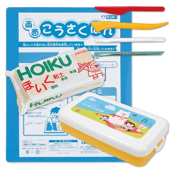 入学準備や入学祝いのギフトにお勧めな粘土・ケース・粘土板・ヘラをセレクトいたしました。セット内容▼ほいく粘土 クリーム色 500gサイズ：137×67×32mm幼児にも造形しやすいように適度な硬さと粘り、腰をもたせた粘土です。色は自然色のク...