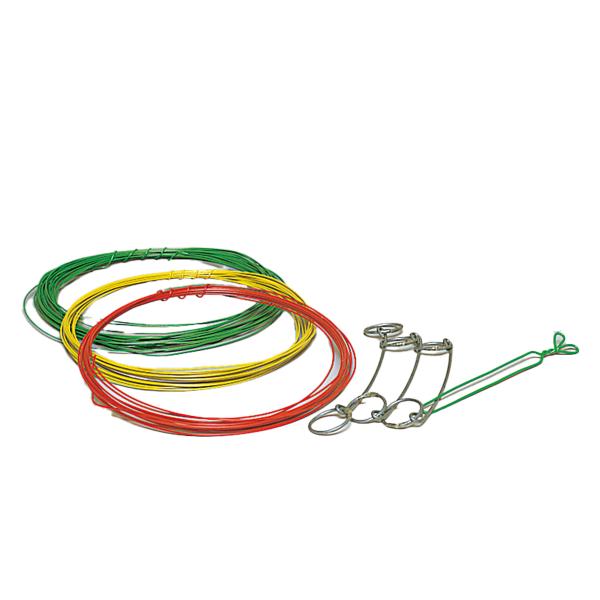 サイズ：18番線(直径約1.2mm)長さ：約8m巻鉄製(ビニールコーティング)