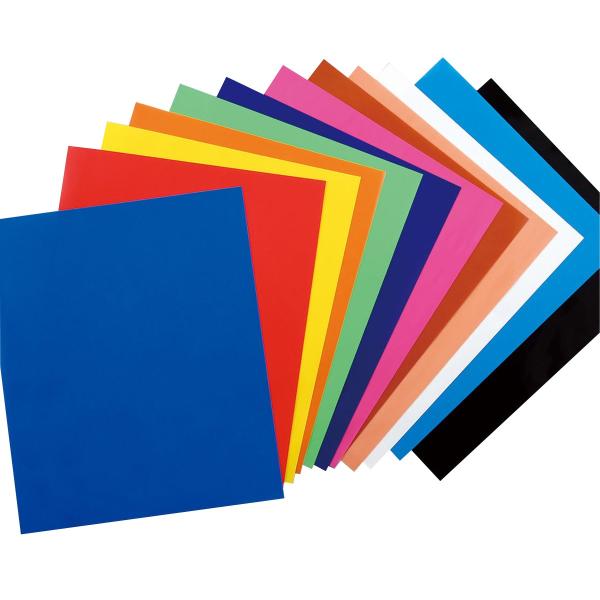 サイズ：250×300×厚さ0.2mm材質：ポリ塩化ビニル(非フタル酸系可塑剤使用)12色セット接着剤不要。簡単に貼ってはがせるシートで、重ね貼りも自由自在です。鮮やかな色で窓の装飾にピッタリです。季節や行事に合わせてステンドグラスが楽しめ...