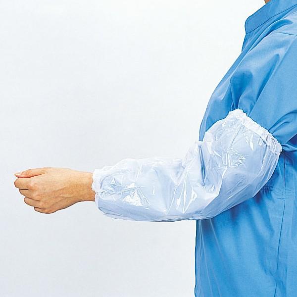 25組50枚入ポリエチレン製サイズ：全長360mm手首と腕にあたる部分にゴムが付いているので、フリーサイズで誰にでも使えるアームカバーです。水洗い作業や塗装作業等に、袖口の汚れをしっかりガードします。