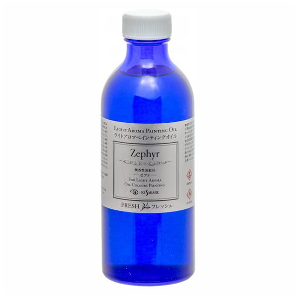 容量：250mL 心地よい香りがする調合溶き油。中描き〜仕上げにかけて、絵の具の筆さばきを良くしたり、定着力を高めたりするために使います。トップノートは爽快感のあるユーカリ、ベースはオリエンタルウッディが香ります。一般的な画用液としても使用...