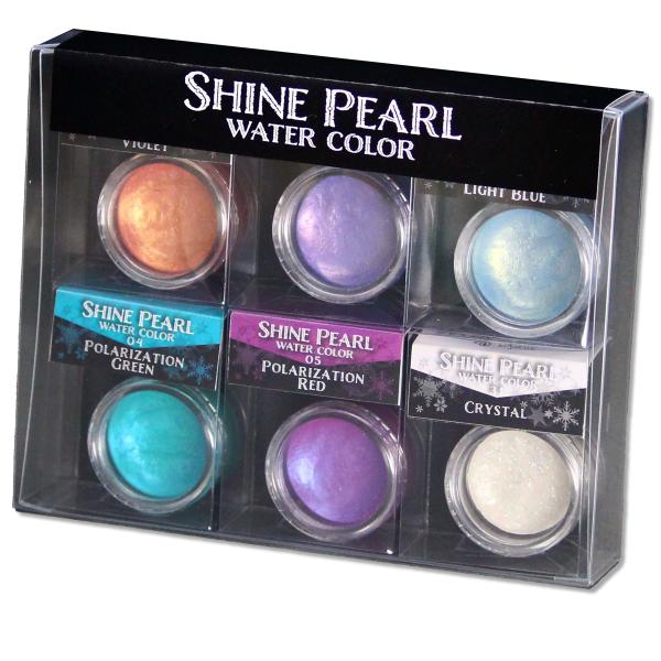 成分：顔料、アラビアガム、保湿剤、防腐防カビ剤容器サイズ：直径30×H20mmセットカラー：01偏光バイオレット 02偏光ブルー 03偏光ライトブルー 04偏光グリーン 05偏光レッド 31クリスタルシャインパール固形水彩絵具は、厳選された...