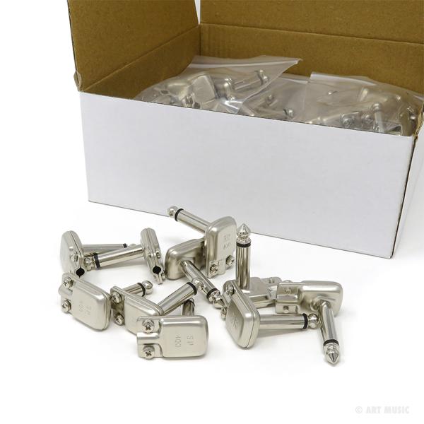 【特徴】・超小型のフラットタイプL型6.35mmコネクター。・ケーブルの全周囲を360°覆うケーブルクランプによる耐久性とシールド性能。・容易で確実な取り付けを実現するハンダタブ。・短絡を防止する絶縁シート。【仕様】・サイズ：17×28×8...