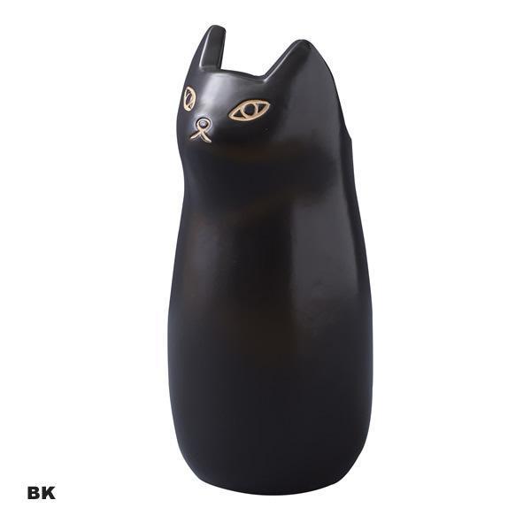 玄関から健気に見送る、コロンとしたシルエットが愛らしい猫の傘立てです。マットに仕上げた陶器は、さらりとしたなめらかな手触り。フラワーベースにしたりポスター収納にしたりと、玄関だけでなくお部屋の中でも使用できるデザイン性の高い傘立てです。 サ...