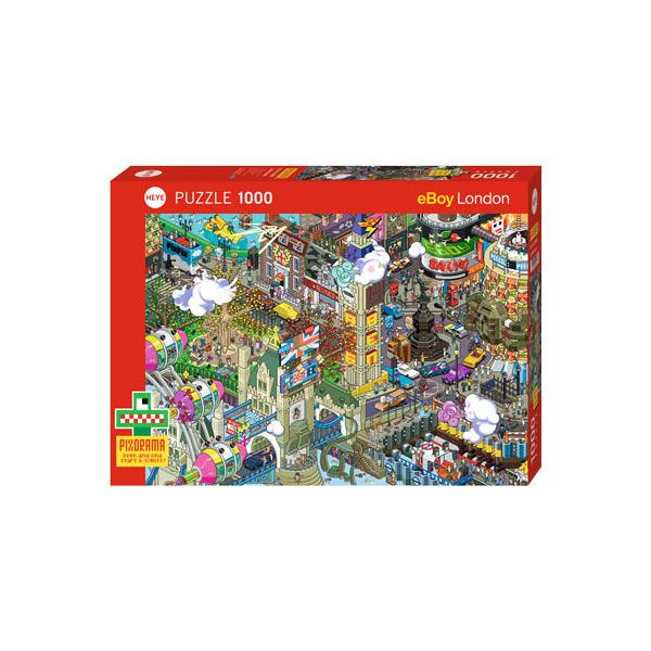 ドイツとカナダを拠点に活躍する３人のアーティストグループ、eBoy イーボーイの作品。ピース数:　1000ピース完成サイズ:　50 × 70 cm対応フレーム:　F1020☆　糊は入っていません。