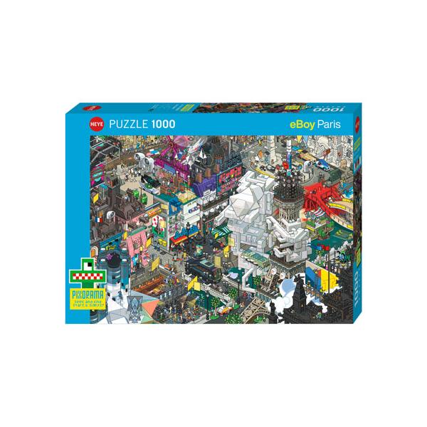 ドイツとカナダを拠点に活躍する３人のアーティストグループ、eBoy イーボーイの作品。ピース数:　1000ピース完成サイズ:　50 × 70 cm対応フレーム:　F1020☆　糊は入っていません。